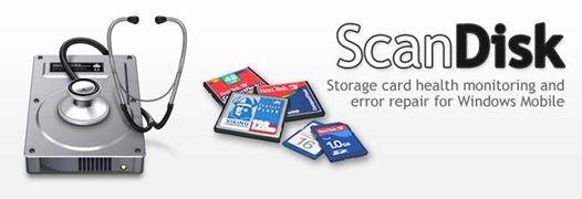 ScanDisk storage card health monitoring and error repair for Windows ...